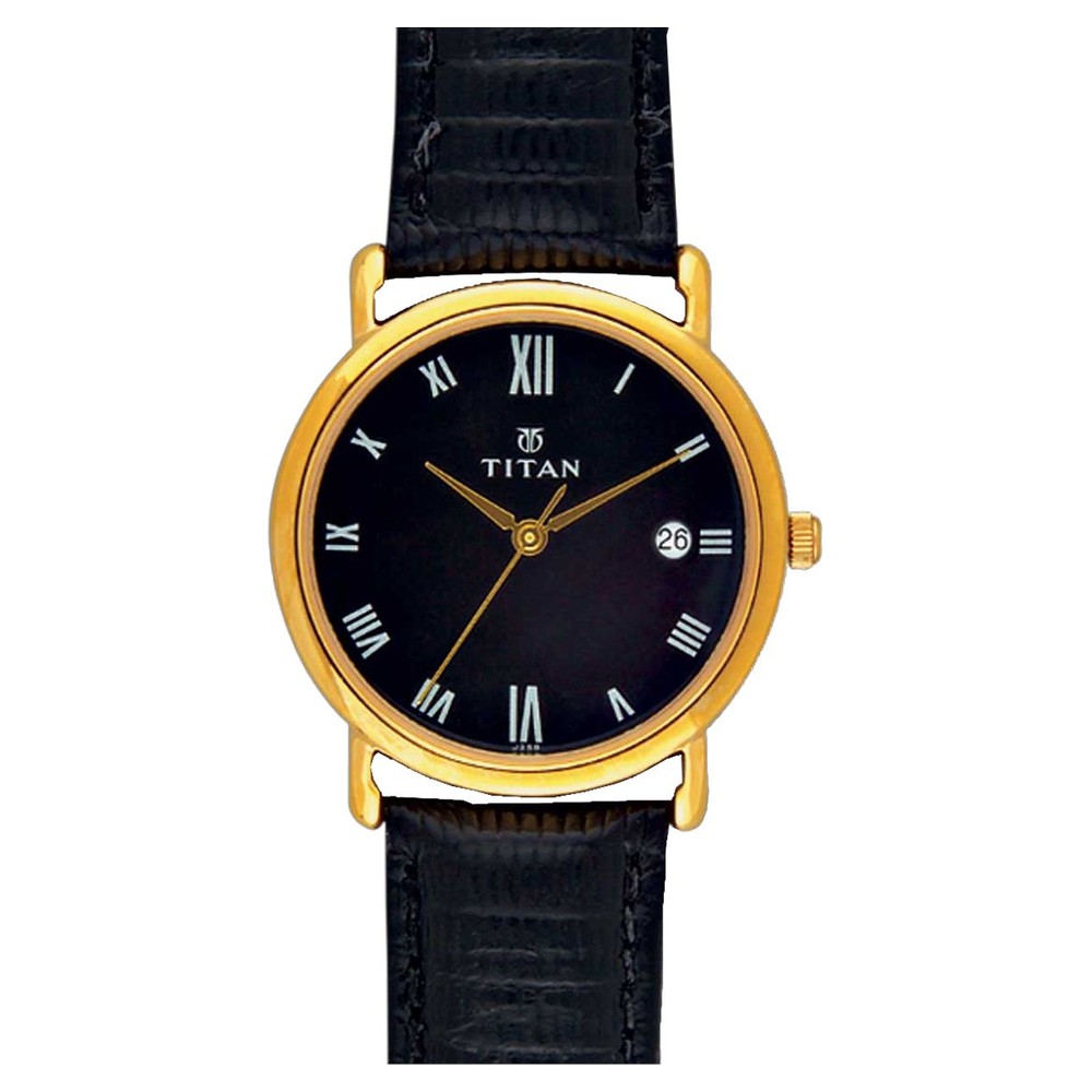 Buy Online Titan Quartz Analog Black Dial Watch for Men - nd519yl33 | Titan