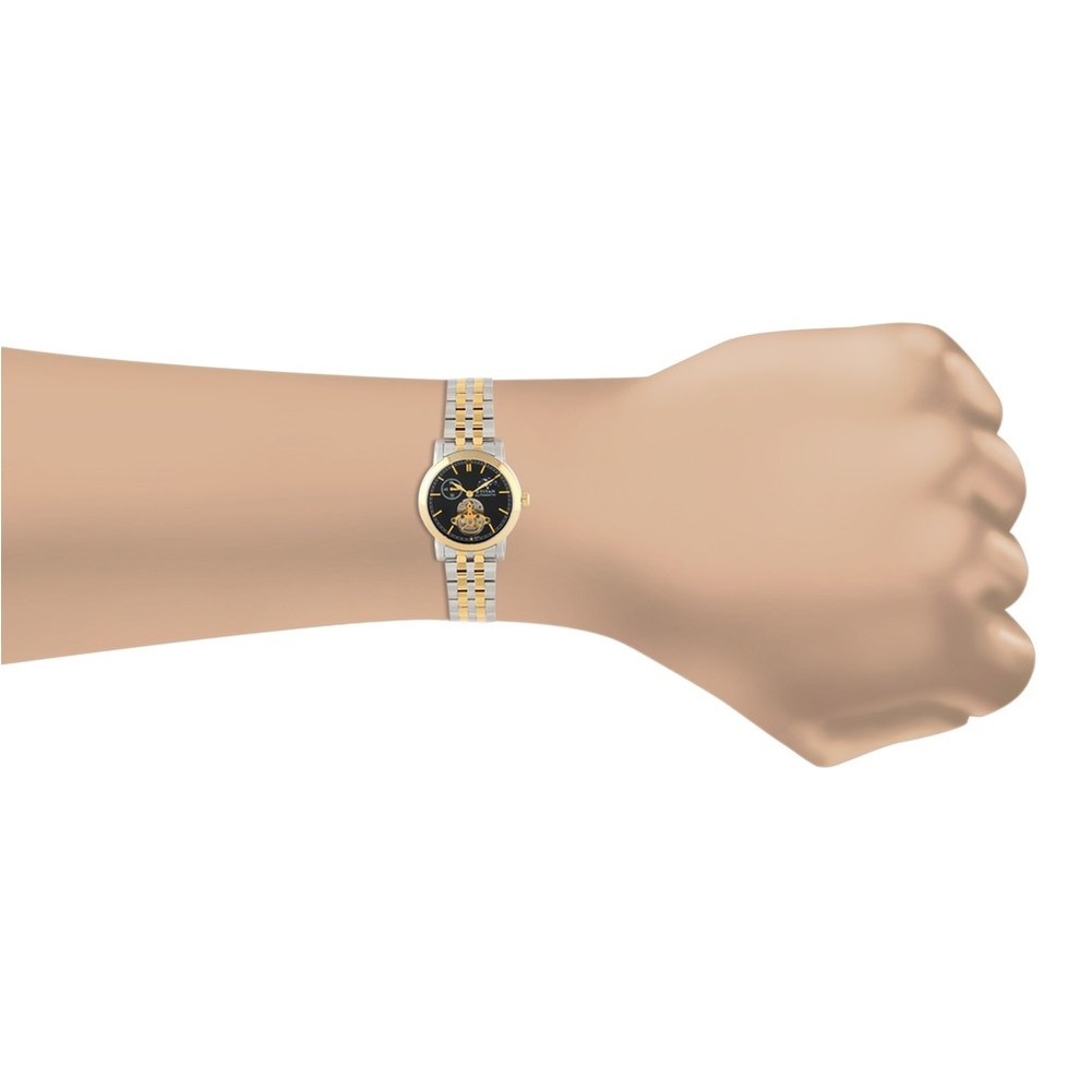 Buy Online Titan Automatic Black Dial Watch for Men - nc9365bm02j | Titan