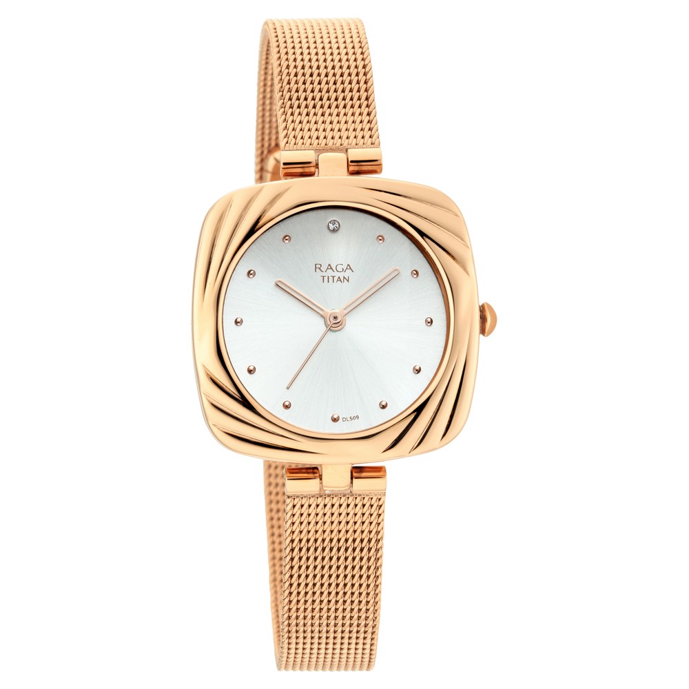 Buy Online Titan Raga Moments Of Joy Silver Dial Women Watch With Metal ...