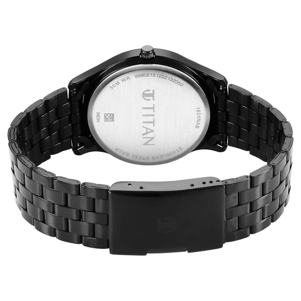 Buy Online Titan Karishma Black Dial Watch for Men - nt1824nm01 | Titan