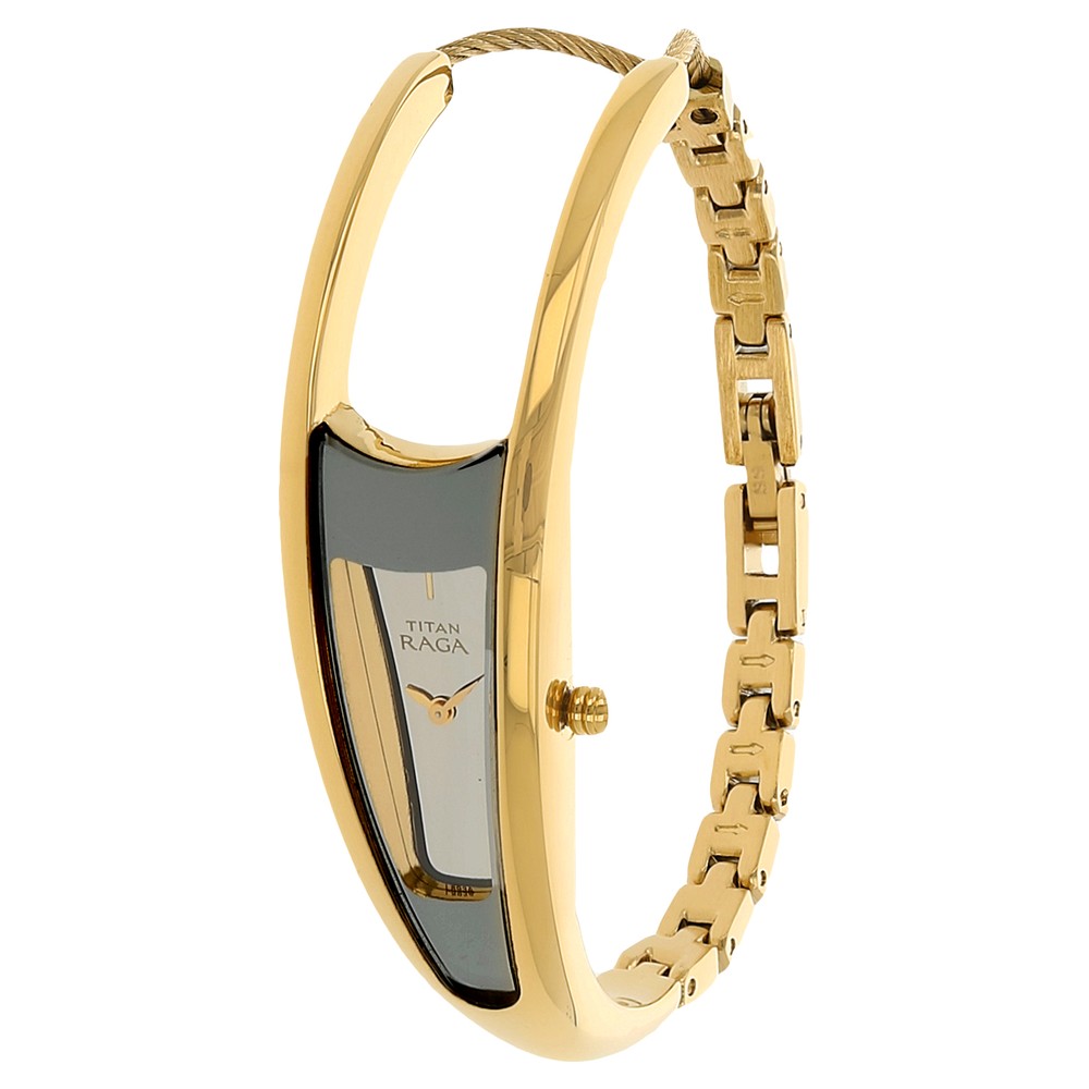 Buy Online Titan Raga Silver Dial Analog Bimetal Strap watch for Women ...