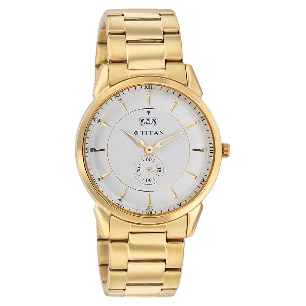 Buy Online Titan Quartz Analog Silver Dial Watch for Men - nb1521ym06 ...