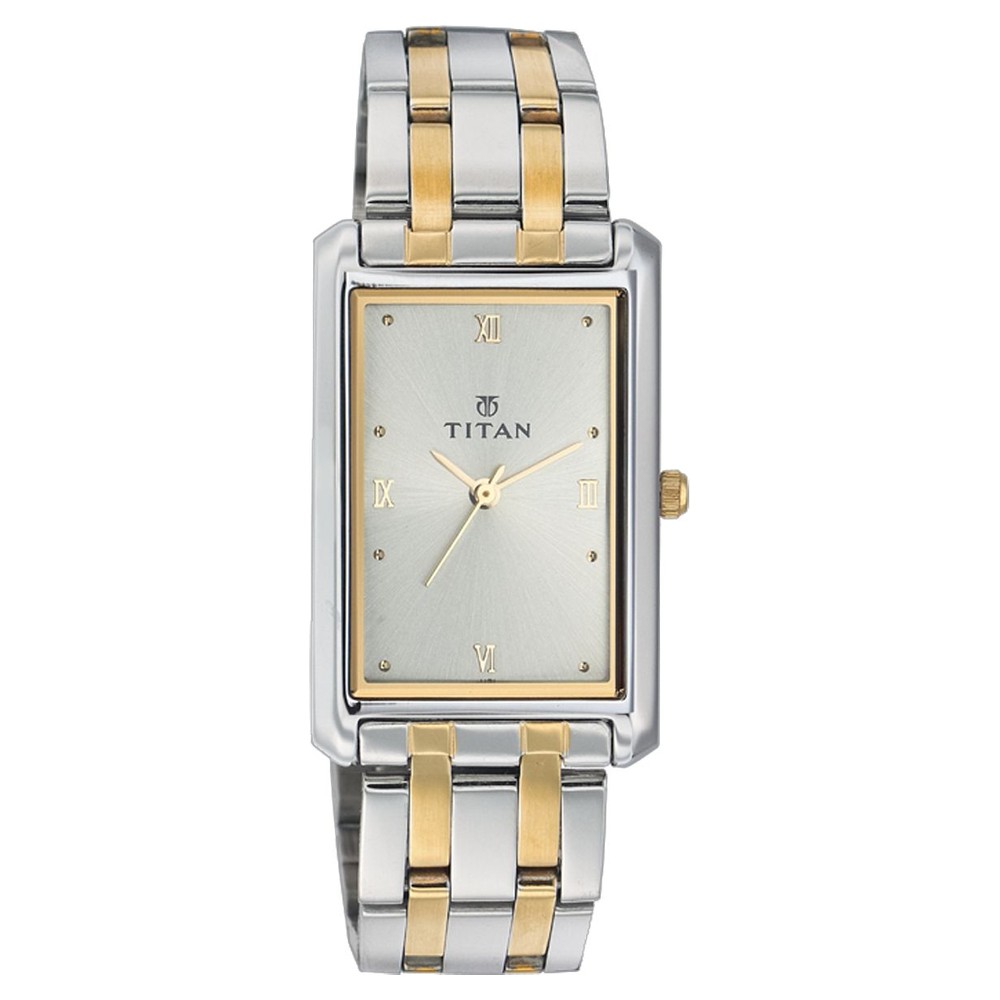 Buy Online Titan Quartz Analog Champagne Dial Watch for Men ...