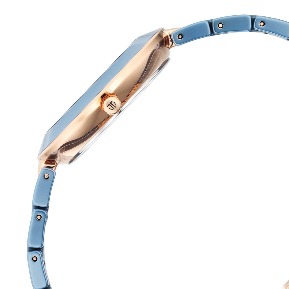 Buy Online Titan Purple Ceramics Blue Dial Analog Ceramic Strap Watch ...