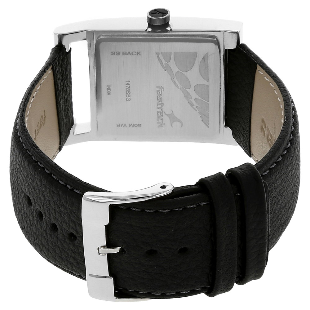 Buy Online Fastrack Essentials Quartz Analog White Dial Leather Strap ...