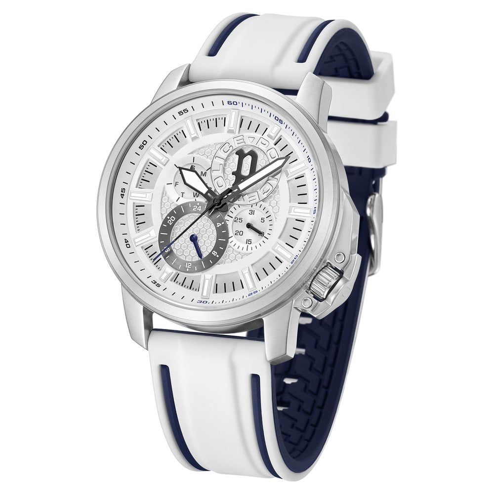 Buy Online Police White Dial Quartz Multifunction Watch for Men ...