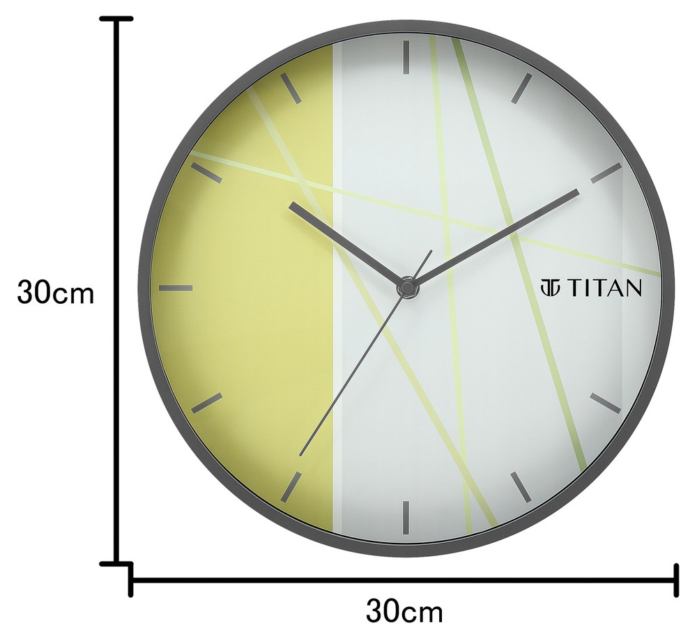 Buy Online Titan Trendy & Modern looking Multi-coloured Dial Wall Clock ...
