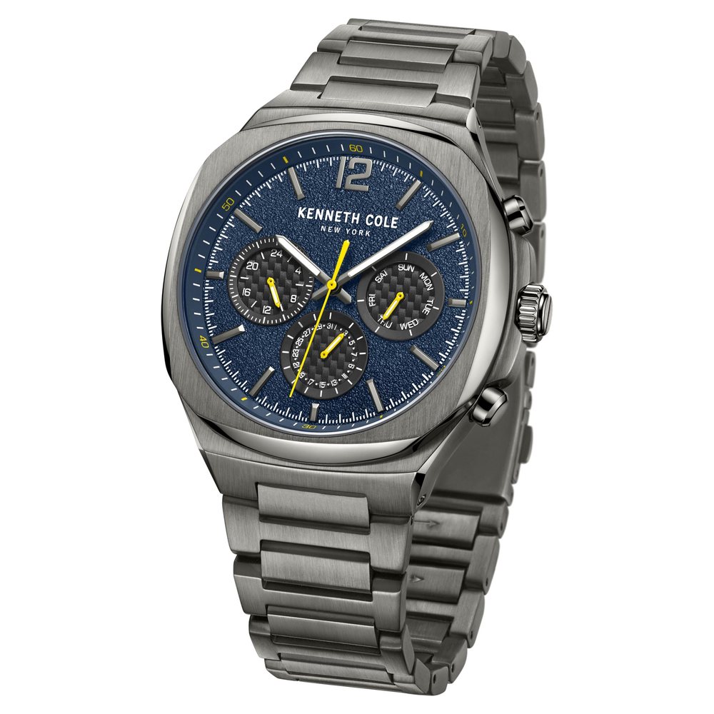 Buy Online Kenneth Cole Multifunction Blue Dial Watch for Men ...