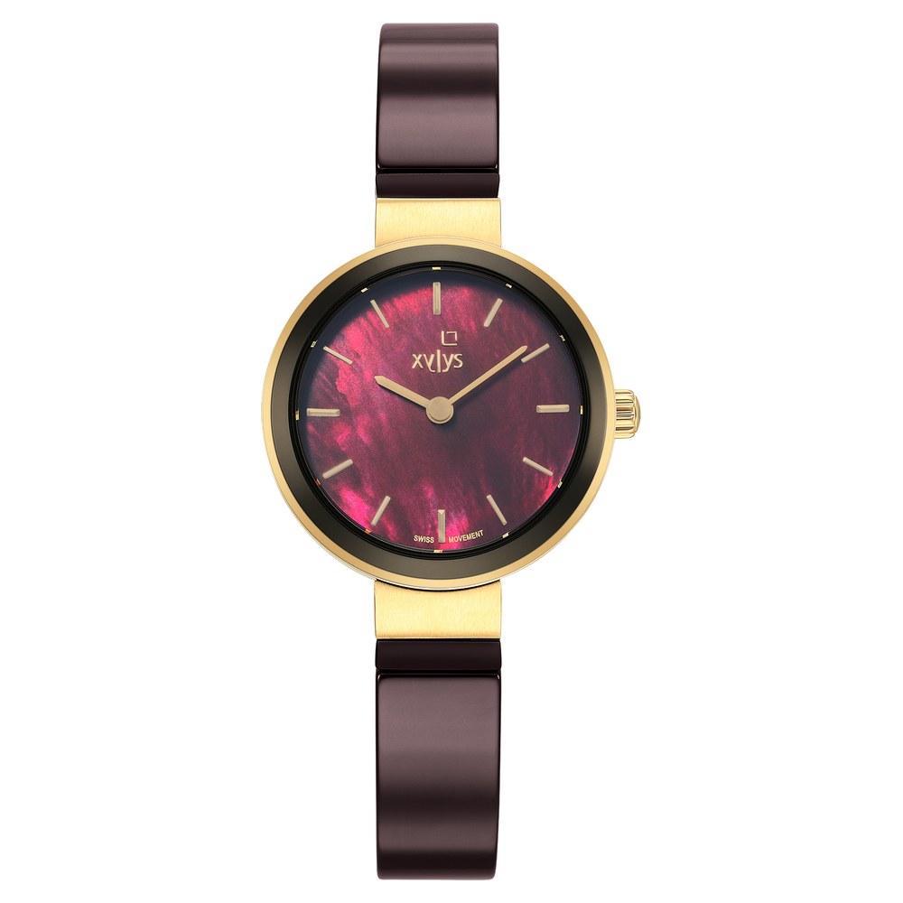 Buy Online Xylys Quartz Analog Mother of Pearl Round Round Shaped Dial ...