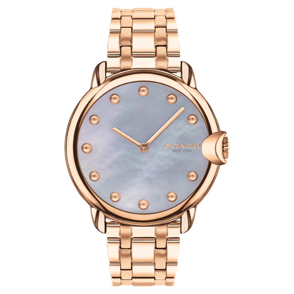 Buy Online Coach Quartz Chronograph Blue Dial Stainless Steel Strap ...