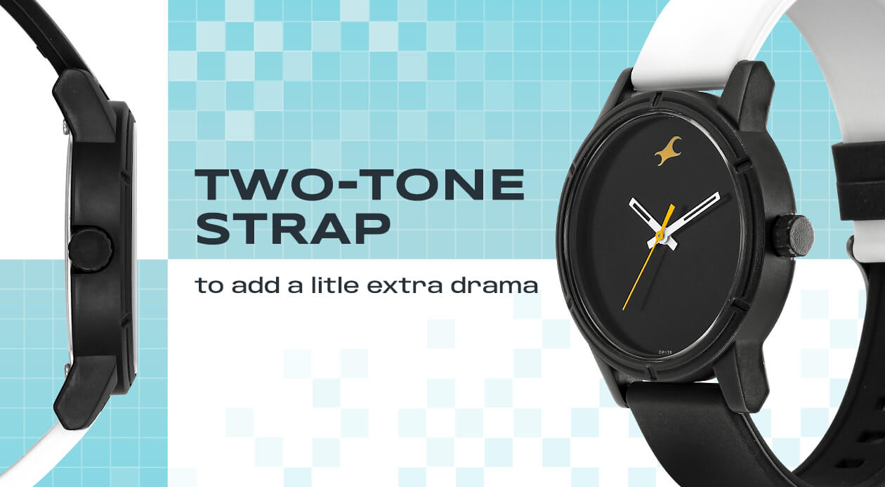 Fastrack Tees Quartz Analog Blue Dial Silicone Strap Watch for Girls