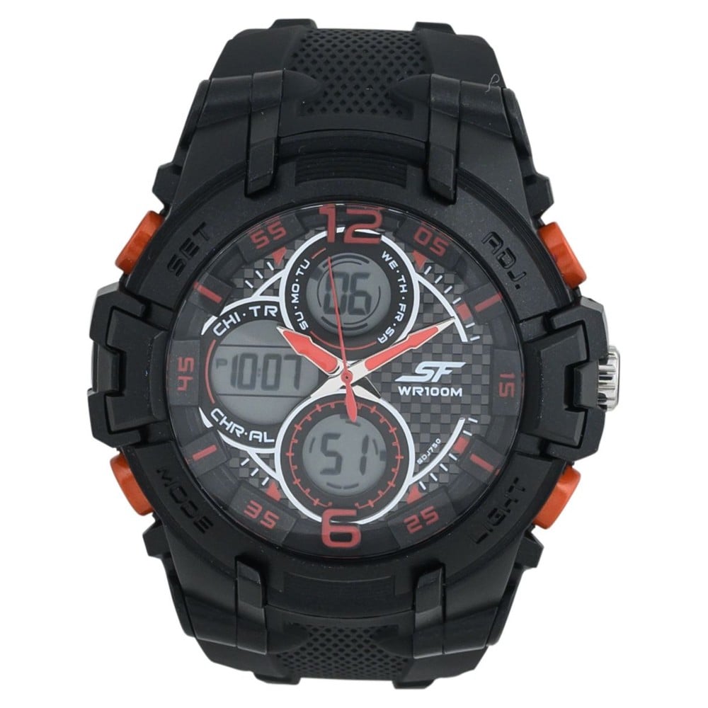 Buy Online SF Nitro Quartz Analog Digital Dial PU Strap Watch for Men ...