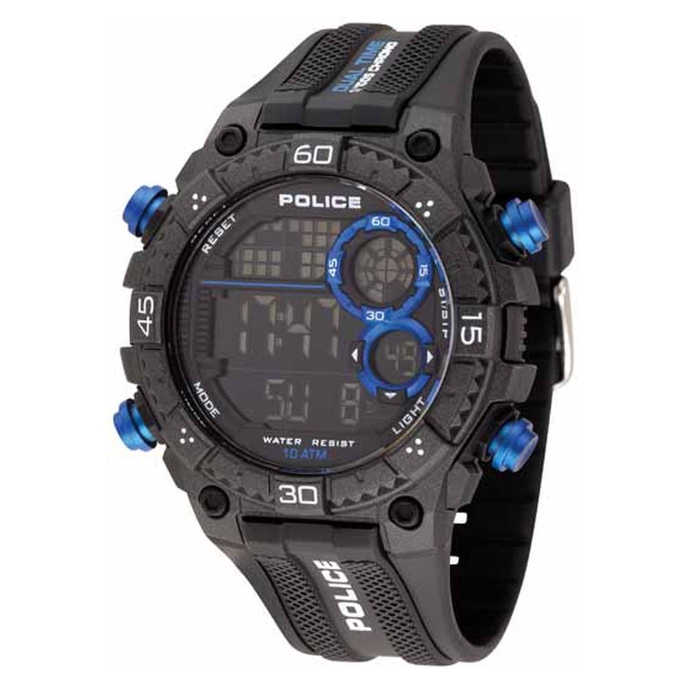 Buy Online Police Digital Dial Black Rubber Strap Watch for Men ...