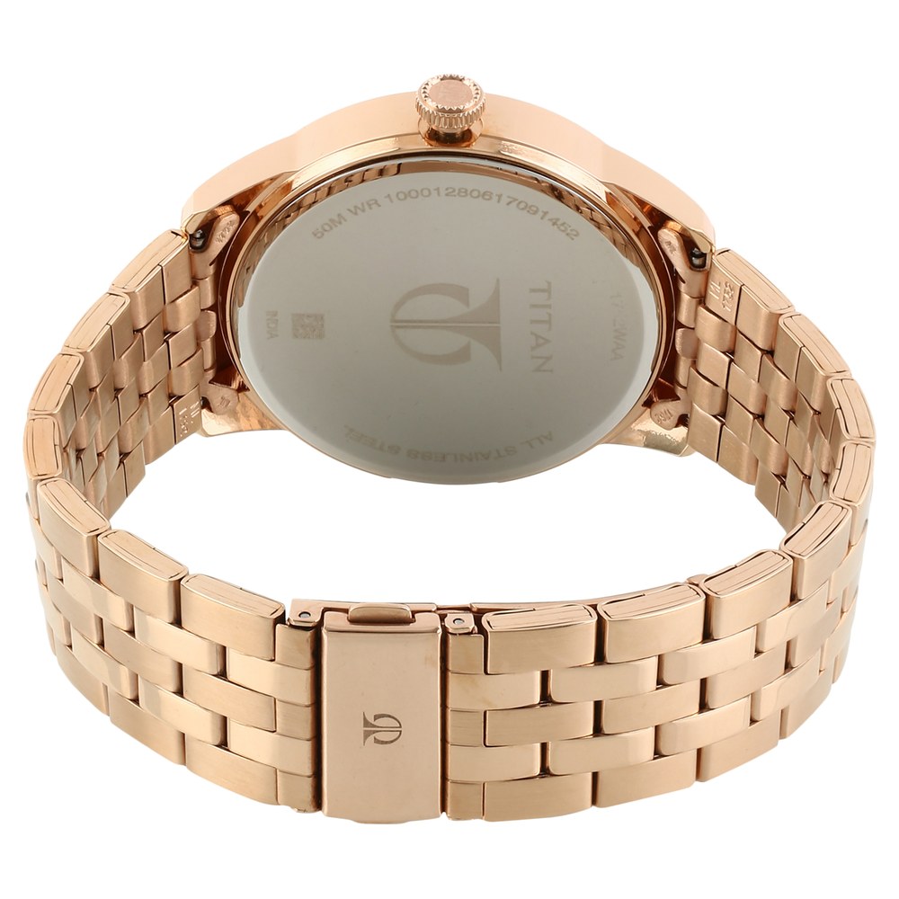 Buy Online Titan Regalia Sovereign Quartz Analog with Date Silver Dial ...