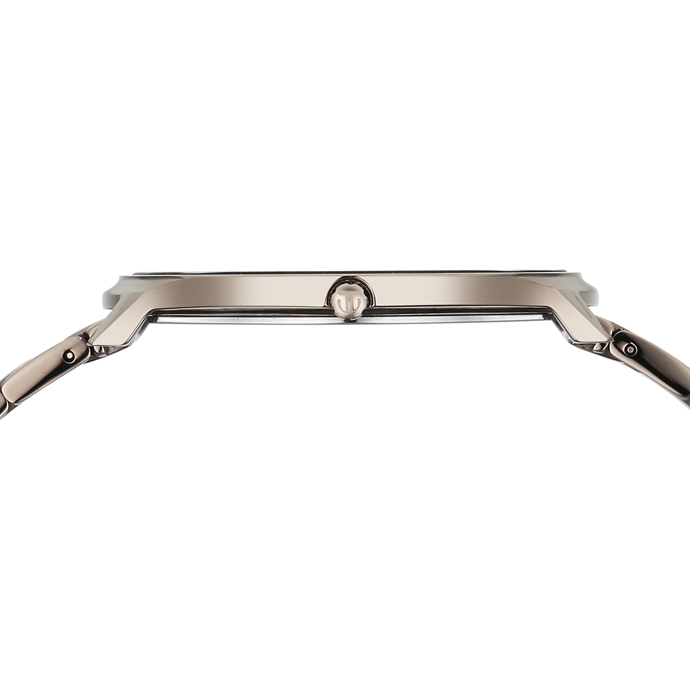 Buy Online Titan Edge Slim Stainless Steel Strap Black Dial Analog ...