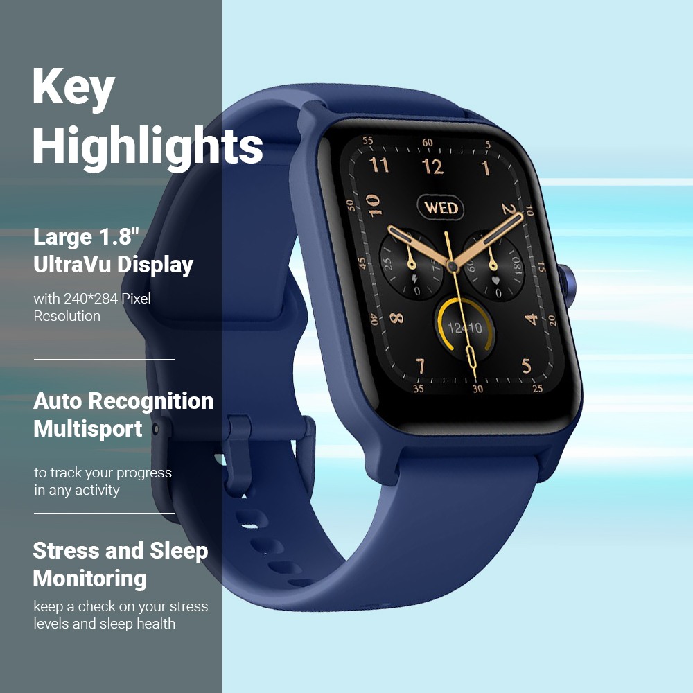 Buy Online Fastrack Reflex Nitro 1.8" Smartwatch Blue - Enhanced ...