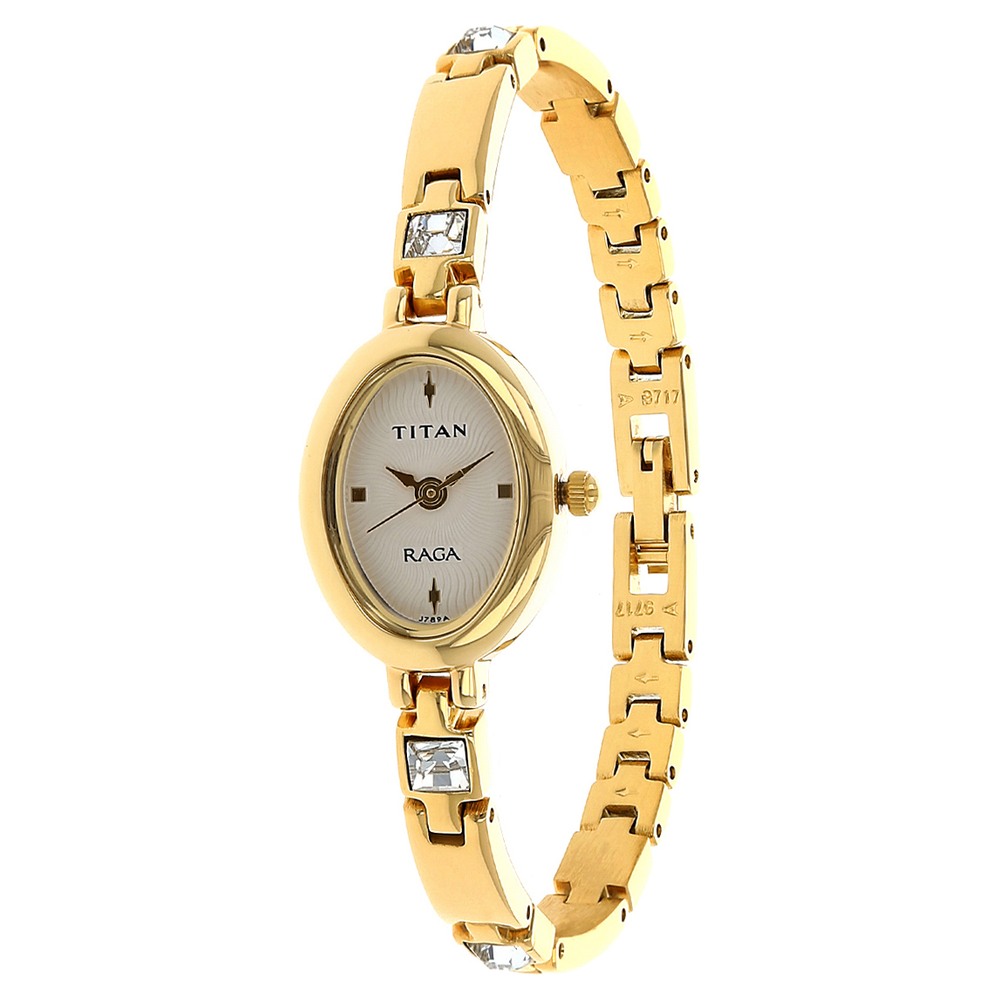Buy Online Titan Quartz Analog Silver Dial Metal Strap Watch for Women ...