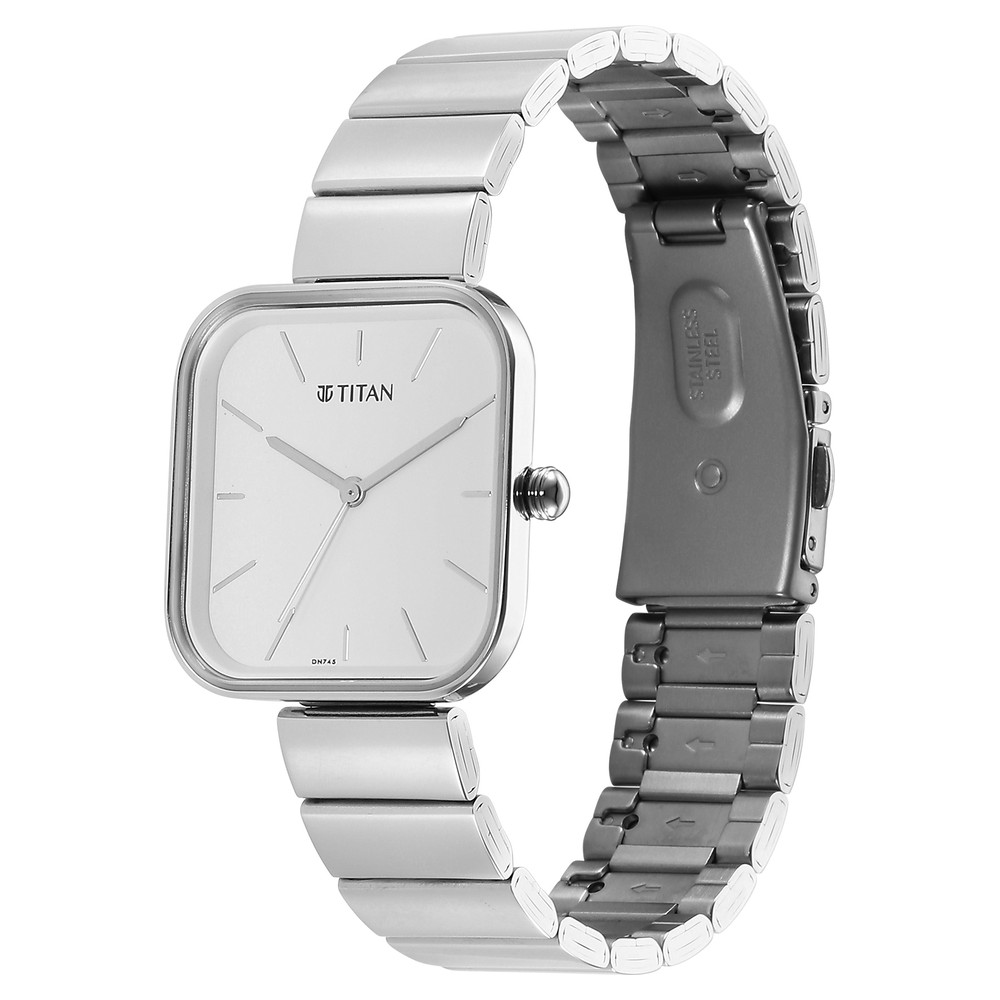 Buy Online Titan Purple Stackables Quartz Analog White Dial Stainless ...