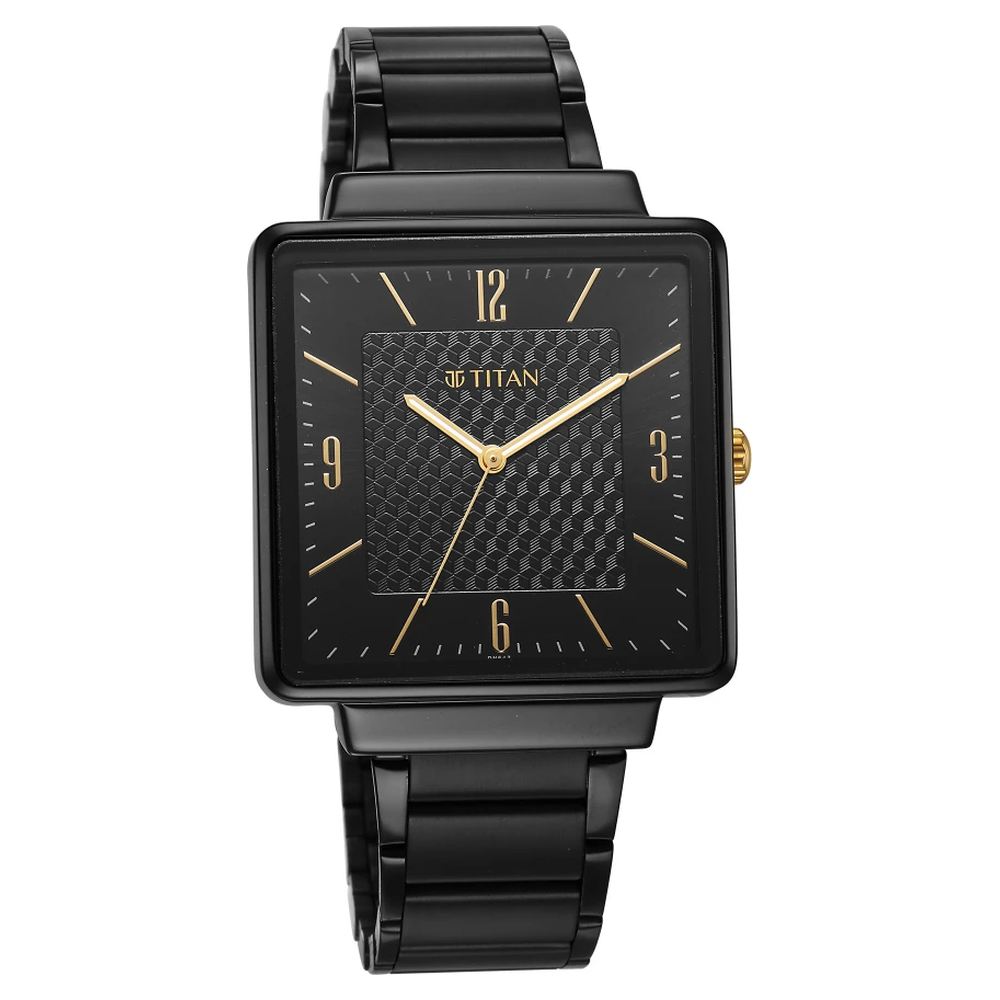 Buy Online Titan Karishma Black Dial Watch for Men - nt10005km01 | Titan