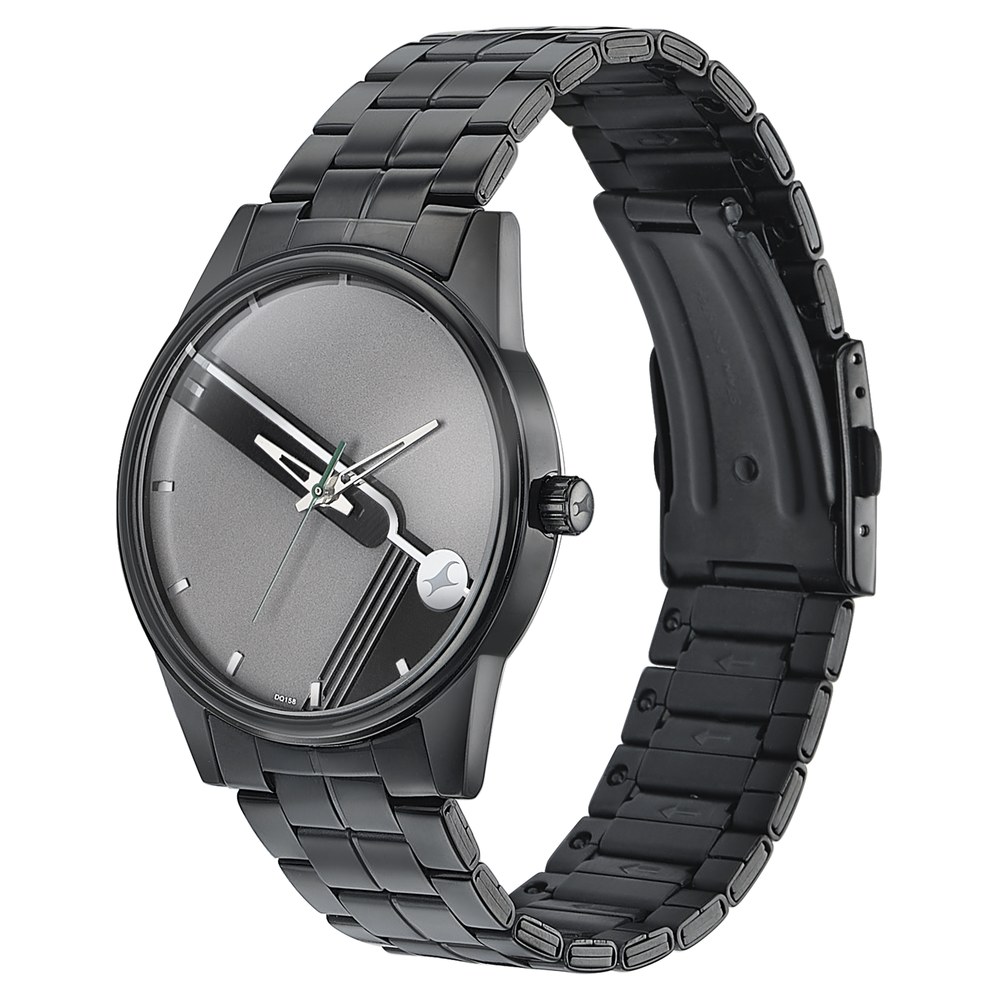 Buy Online Fastrack Stunners Quartz Analog Grey Dial Stainless Steel ...