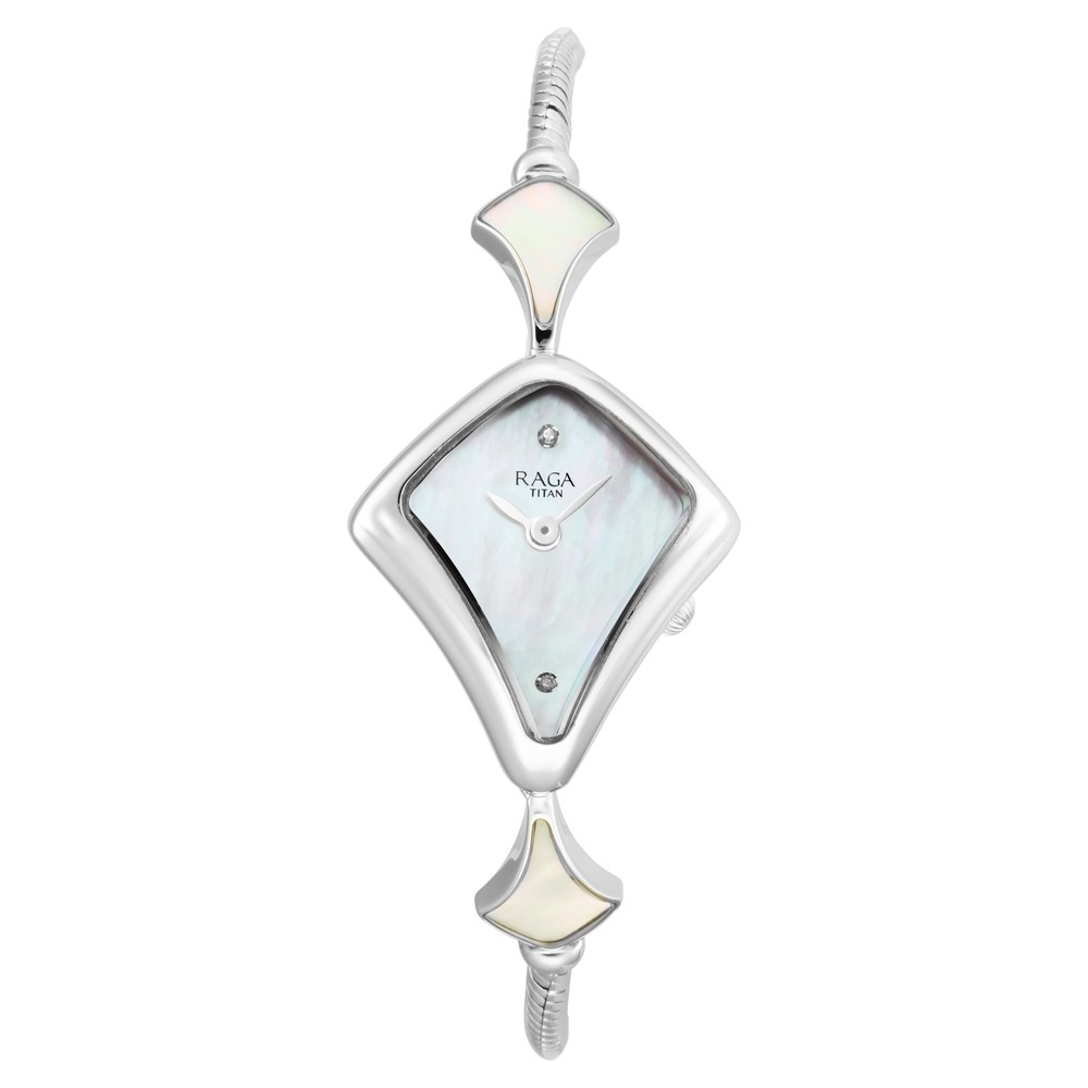 Buy Online Titan Raga Silver Mother Of Pearl Dial Analog Sterling ...