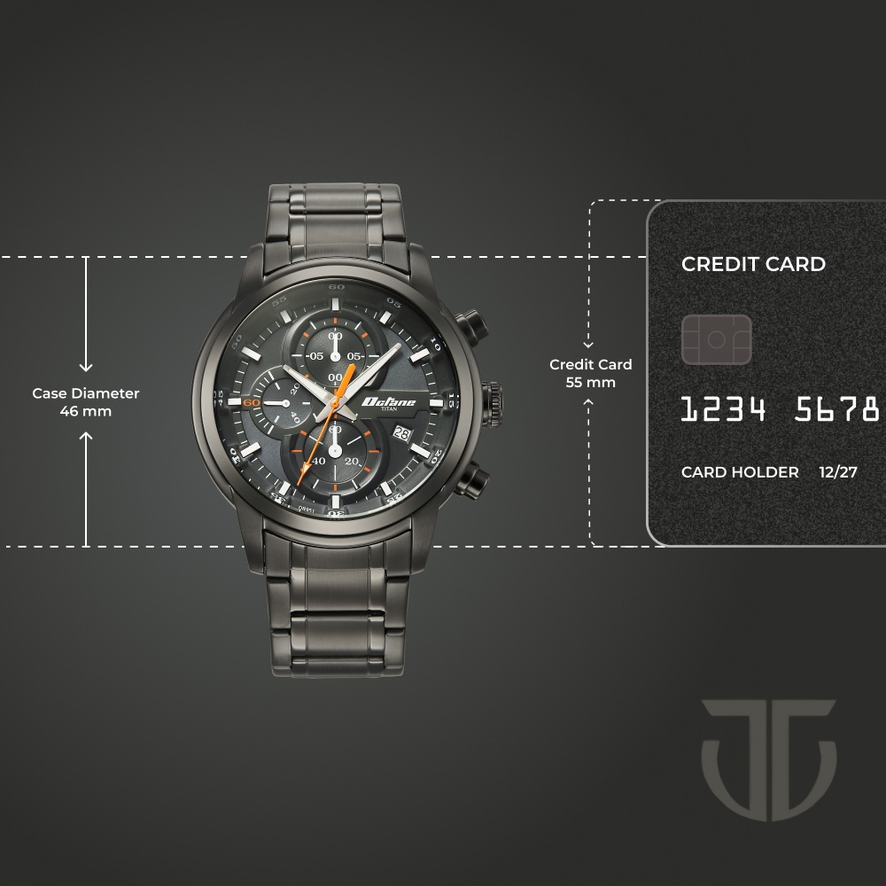 Buy Online Titan Octane Primal Quartz Chronograph Grey Dial Grey ...