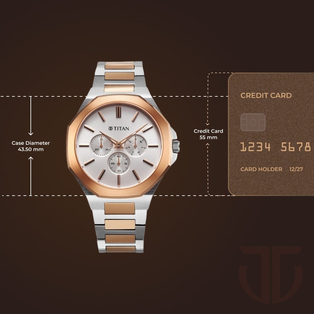 Buy Online Titan Classic Slim Multifunction Multifunction Silver Dial ...