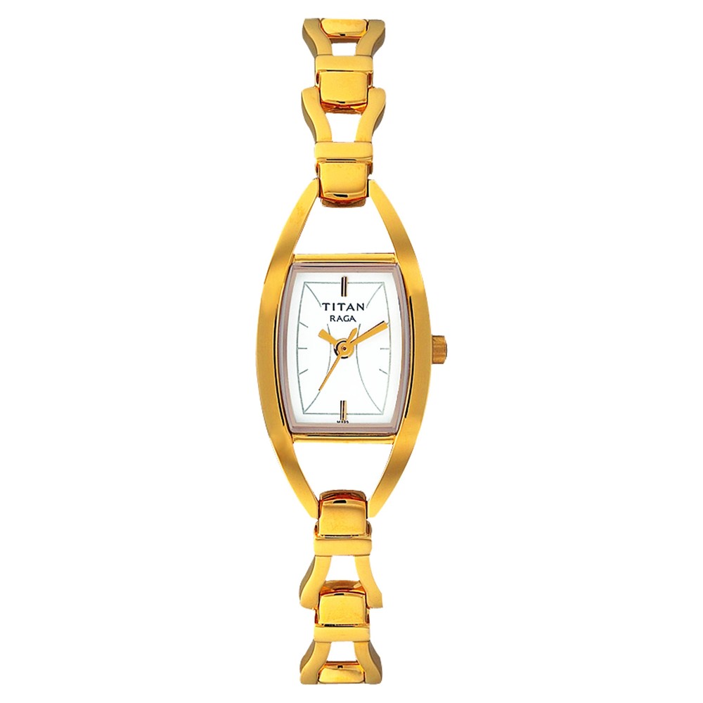 Buy Online Titan Quartz Analog White Dial Watch for Women - nb2304ym01 ...