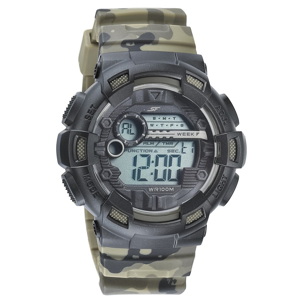 Buy Online SF Digital Dial PU Strap Watch for Men - 77053pp08_p | Titan