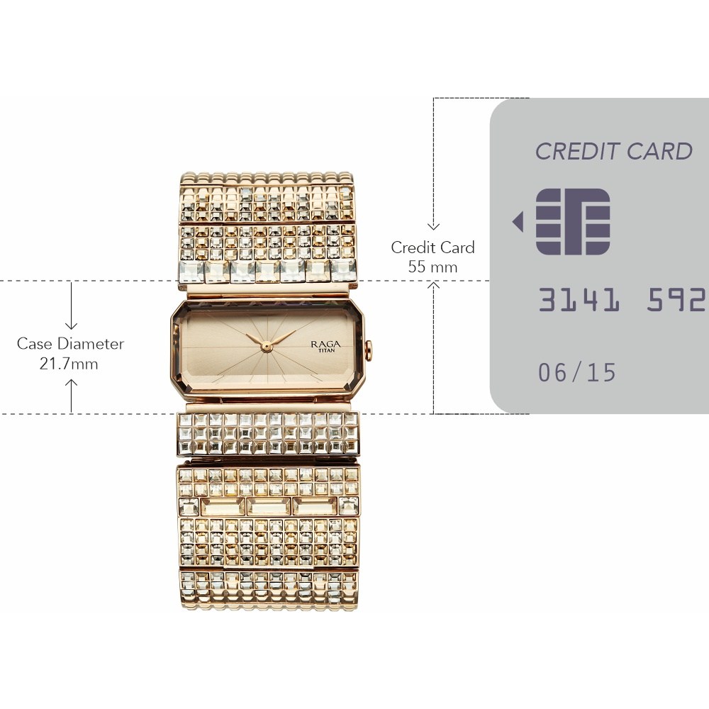 Buy Online Titan Raga Cocktails Quartz Analog Rose Gold Dial Stainless ...