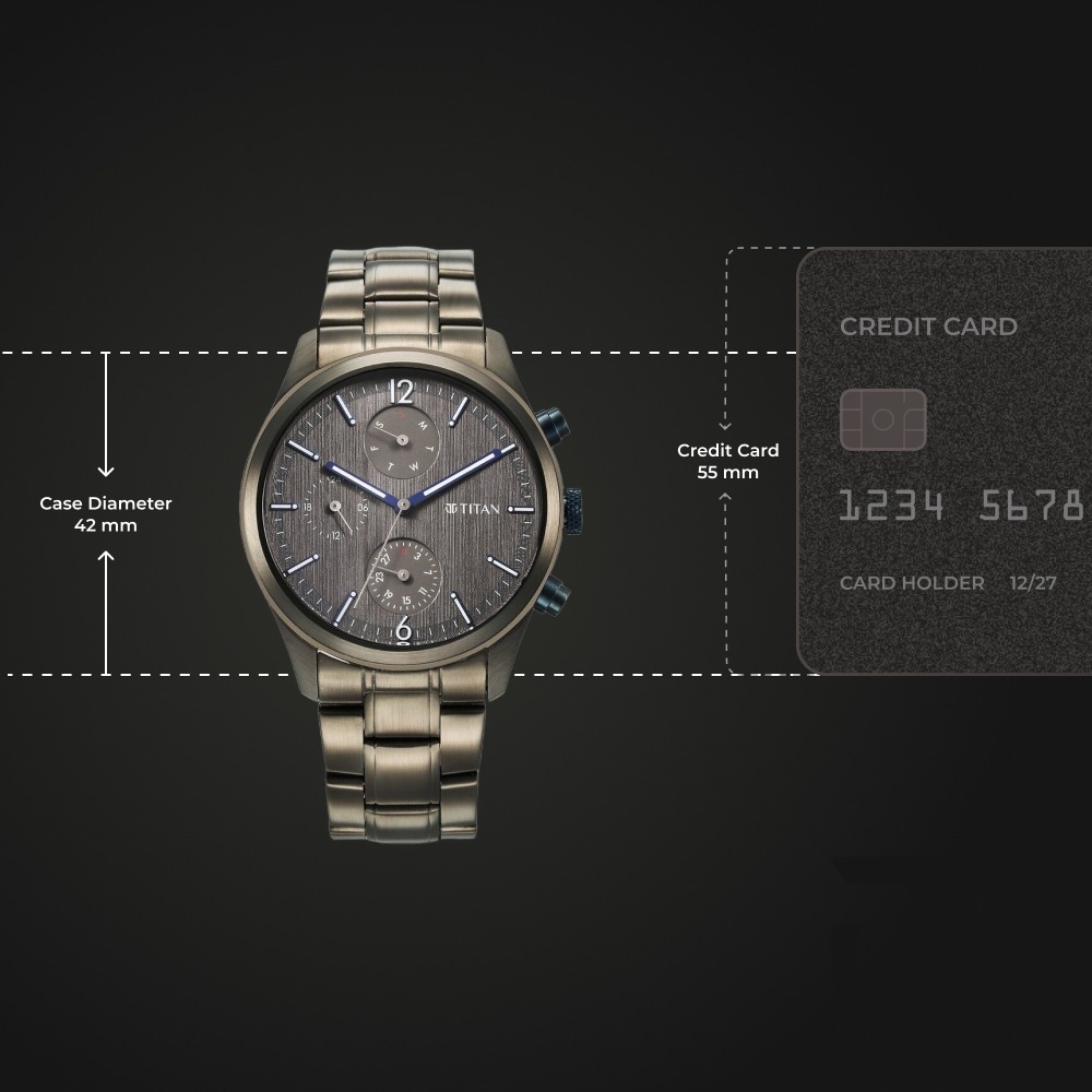 Buy Online Titan Neo Splash Quartz Multifunction Anthracite Dial ...