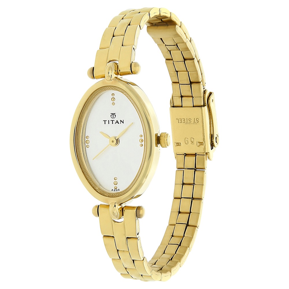 Buy Online Titan Quartz Analog Silver Dial Stainless Steel Strap Watch ...