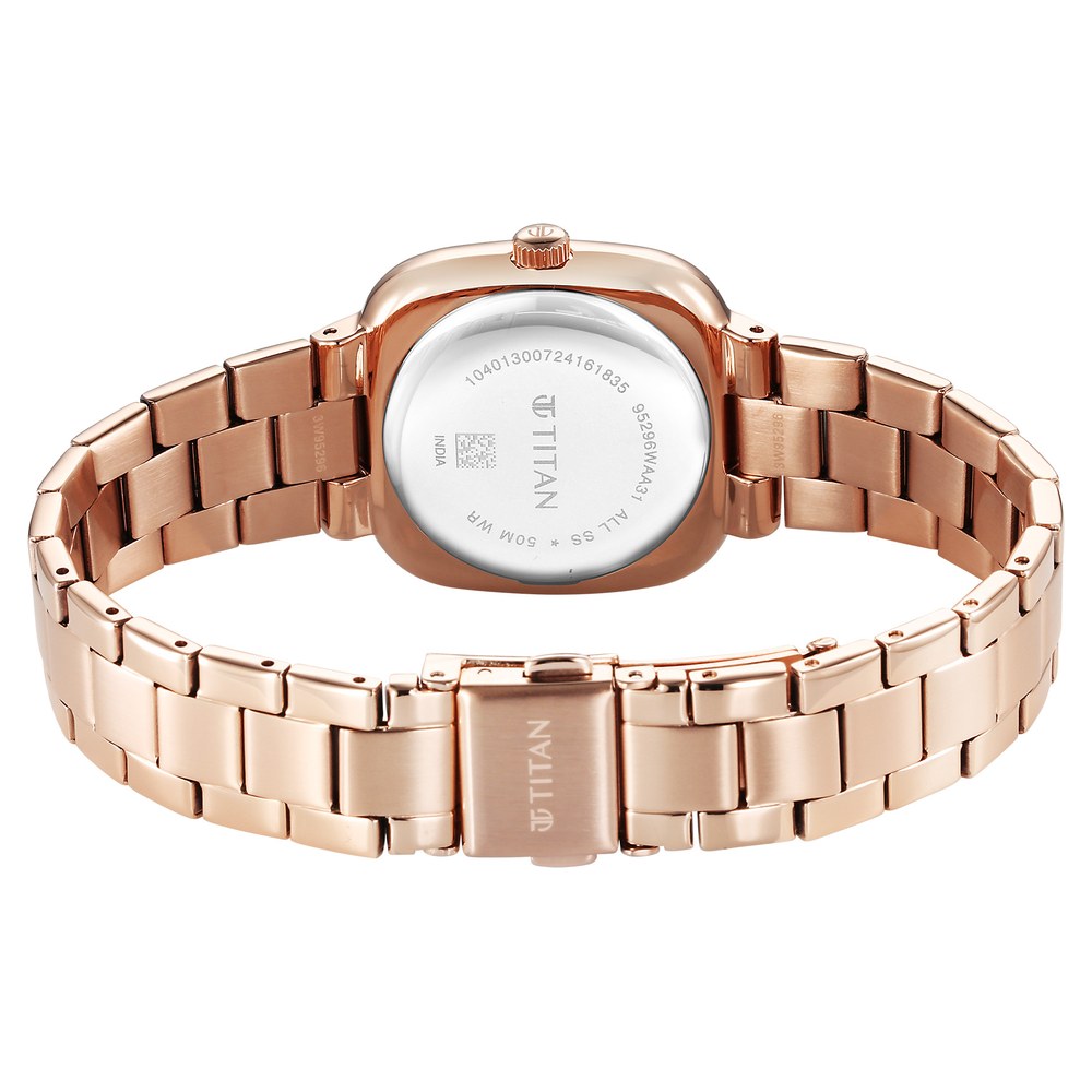 Buy Online Titan Horizon Quartz Analog Rose Gold Dial Stainless Steel ...