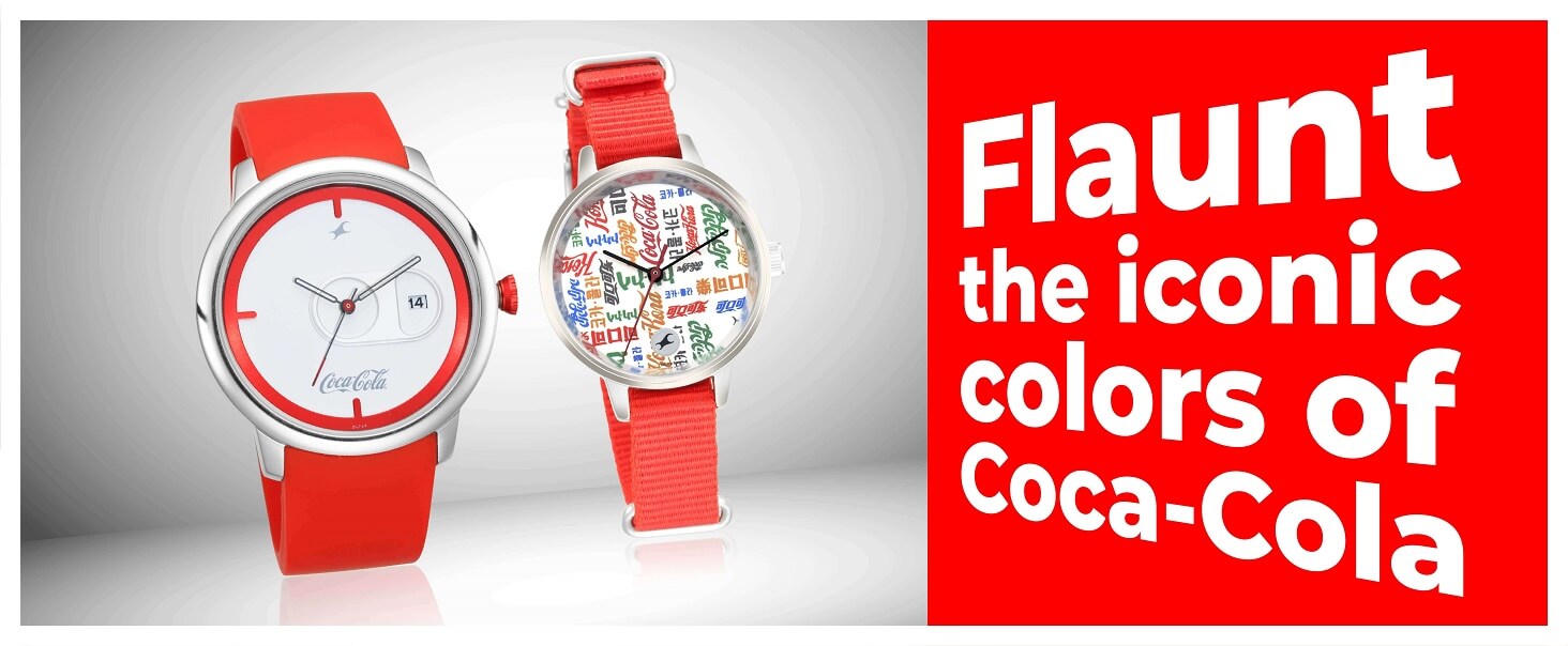 Buy Online Fastrack Coca Cola Edition By Fastrack Quartz Analog Black ...