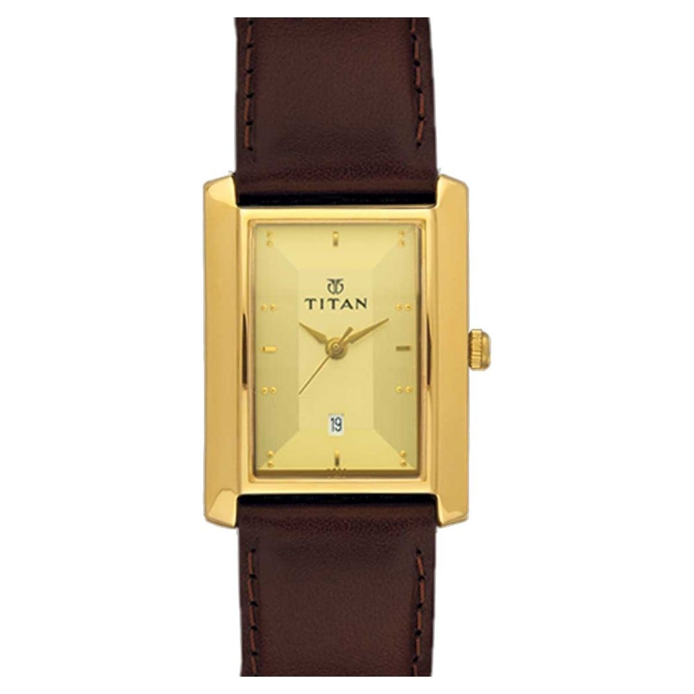 Buy Online Titan Dial Chronograph Leather Strap Watch for Men ...