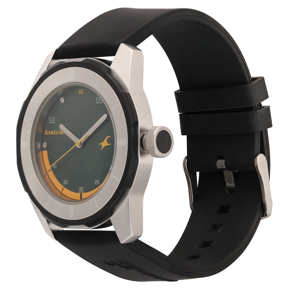 Buy Online Fastrack Quartz Analog Green Dial Plastic Strap Watch for ...