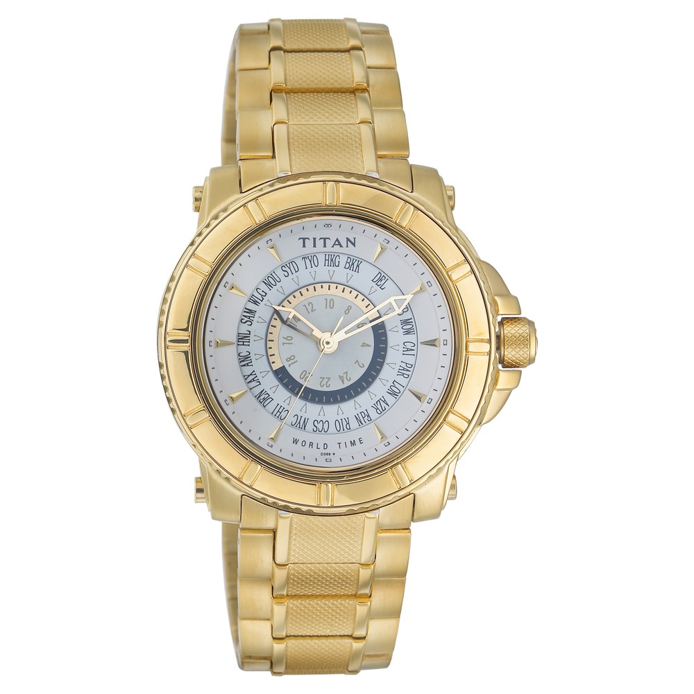 Buy Online Titan Quartz Analog White Dial Watch for Men - n1533ym01 | Titan