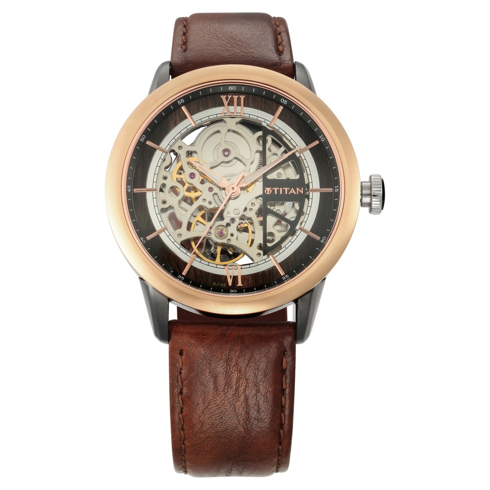 Buy Online Titan Automatic Anthracite Dial Watch for Men - ns1798kl01f ...