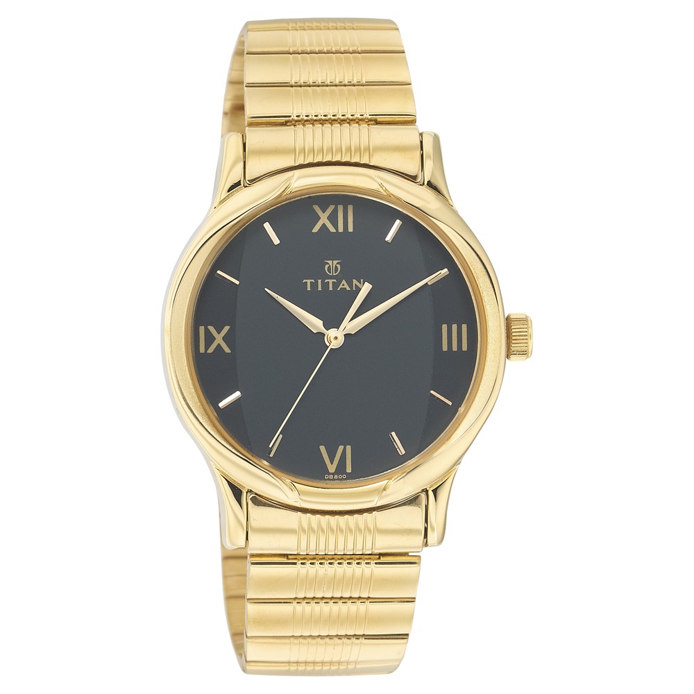 Buy Online Titan Quartz Analog Black Dial Watch for Men - nd1580ym03c ...