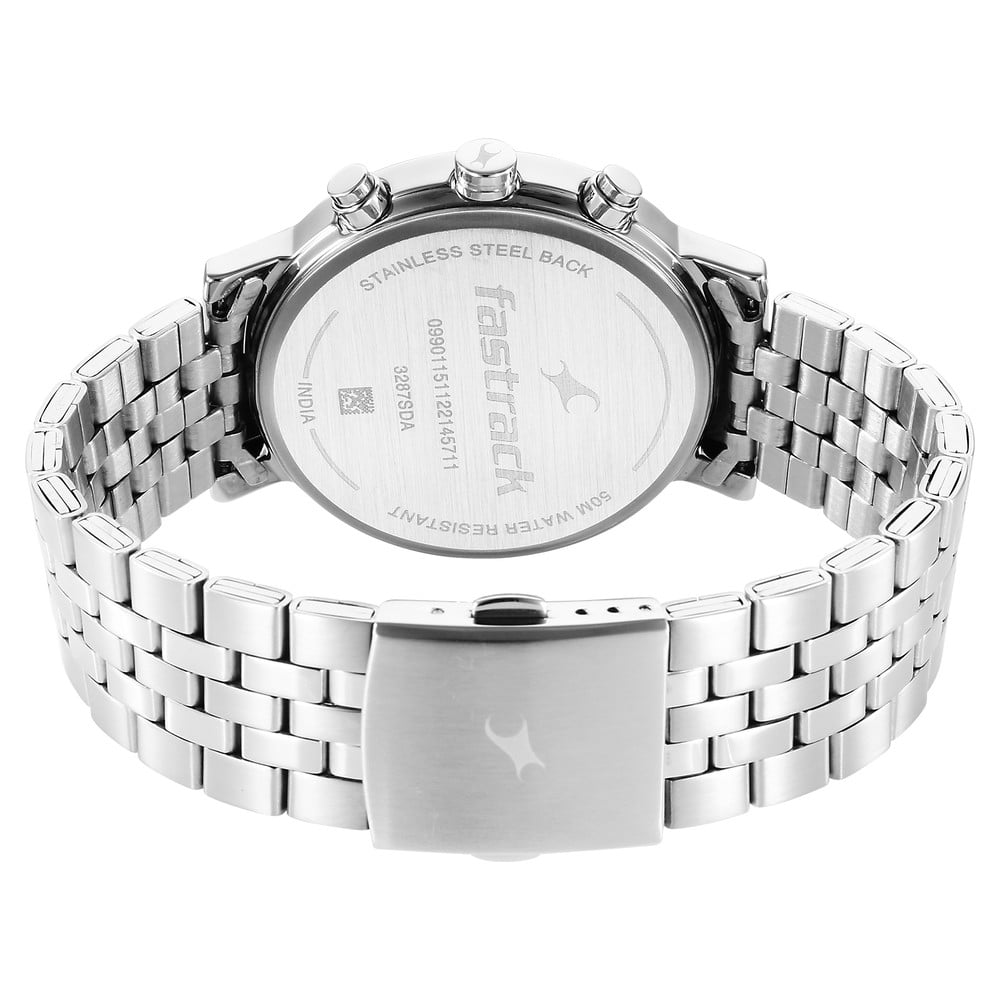 Buy Online Fastrack Tick Tock White Dial Watch for Guys - nt3287sm01 ...