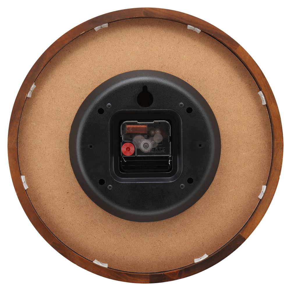 Buy Online Titan Wooden Wall Clock Brown Dial with Silent Sweep - 30 cm ...