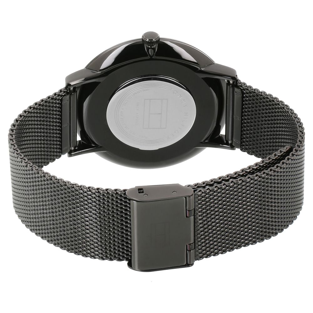 Buy Online Tommy Hilfiger Quartz Analog Black Dial Metal Strap Watch ...