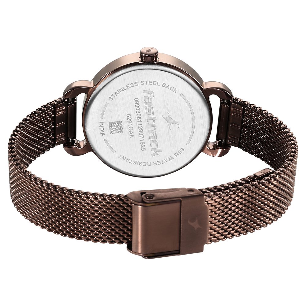 Buy Online Fastrack Pulse Quartz Analog Brown Dial Stainless Steel ...
