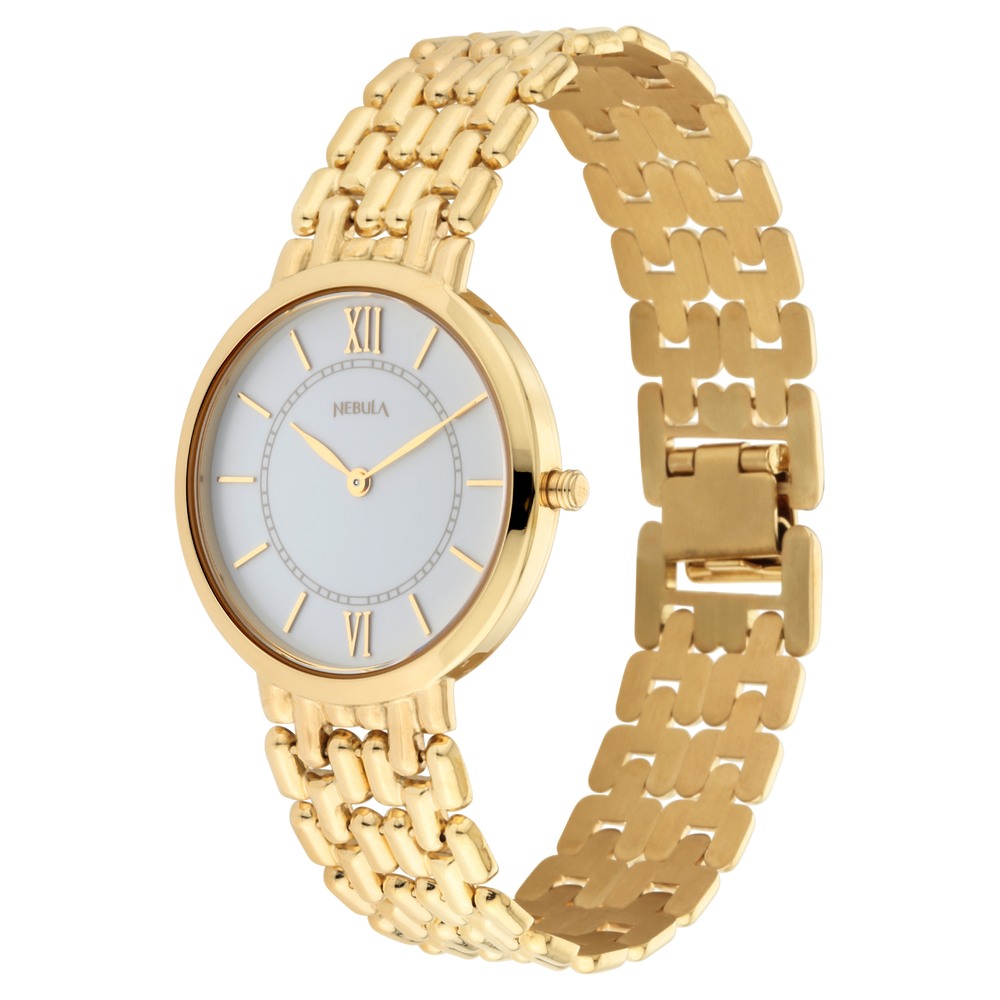 Buy Online Titan Vintage 18k Gold Analog with Rice Grain Bracelet Watch ...