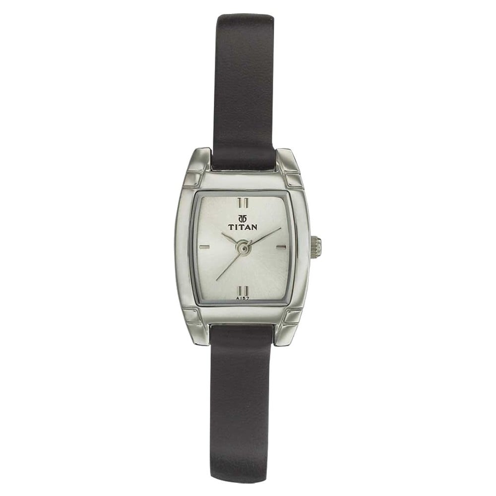 Buy Online Titan Quartz Analog Silver Dial Watch for Women - nb2412sl01 ...