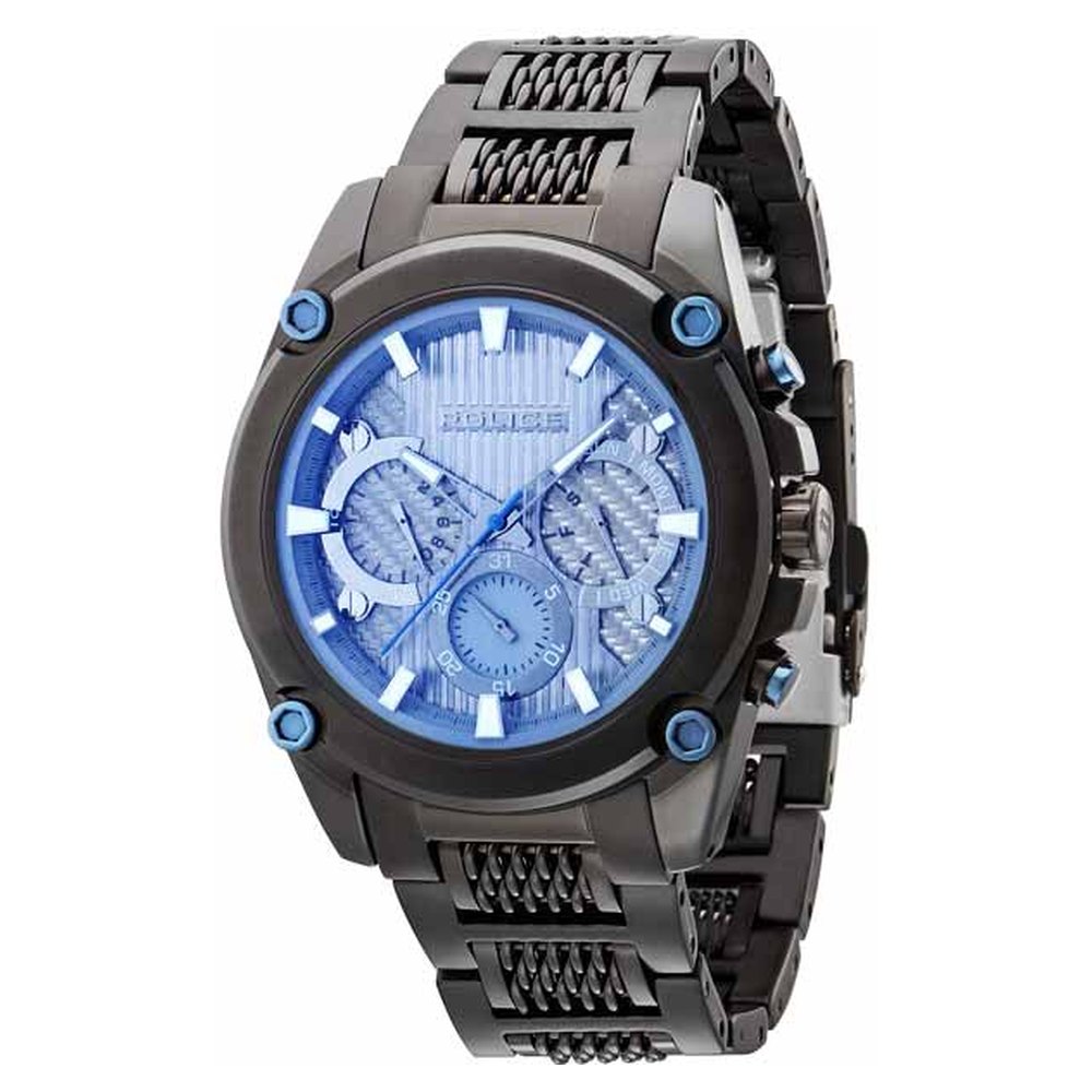 Buy Online Police Quartz Chronograph Grey Dial Metal Strap Watch for ...