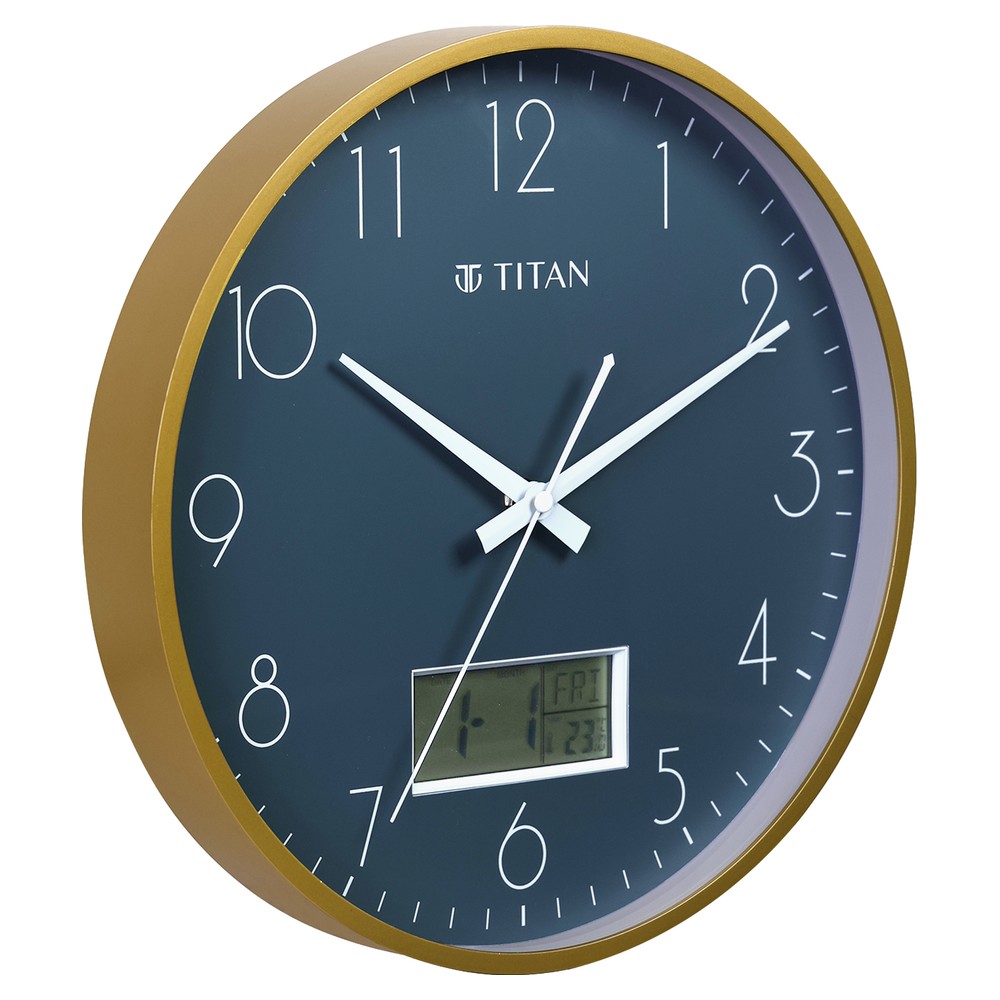 Buy Online Titan Contemporary Ana-Digi Wall Clock with Thermometer ...