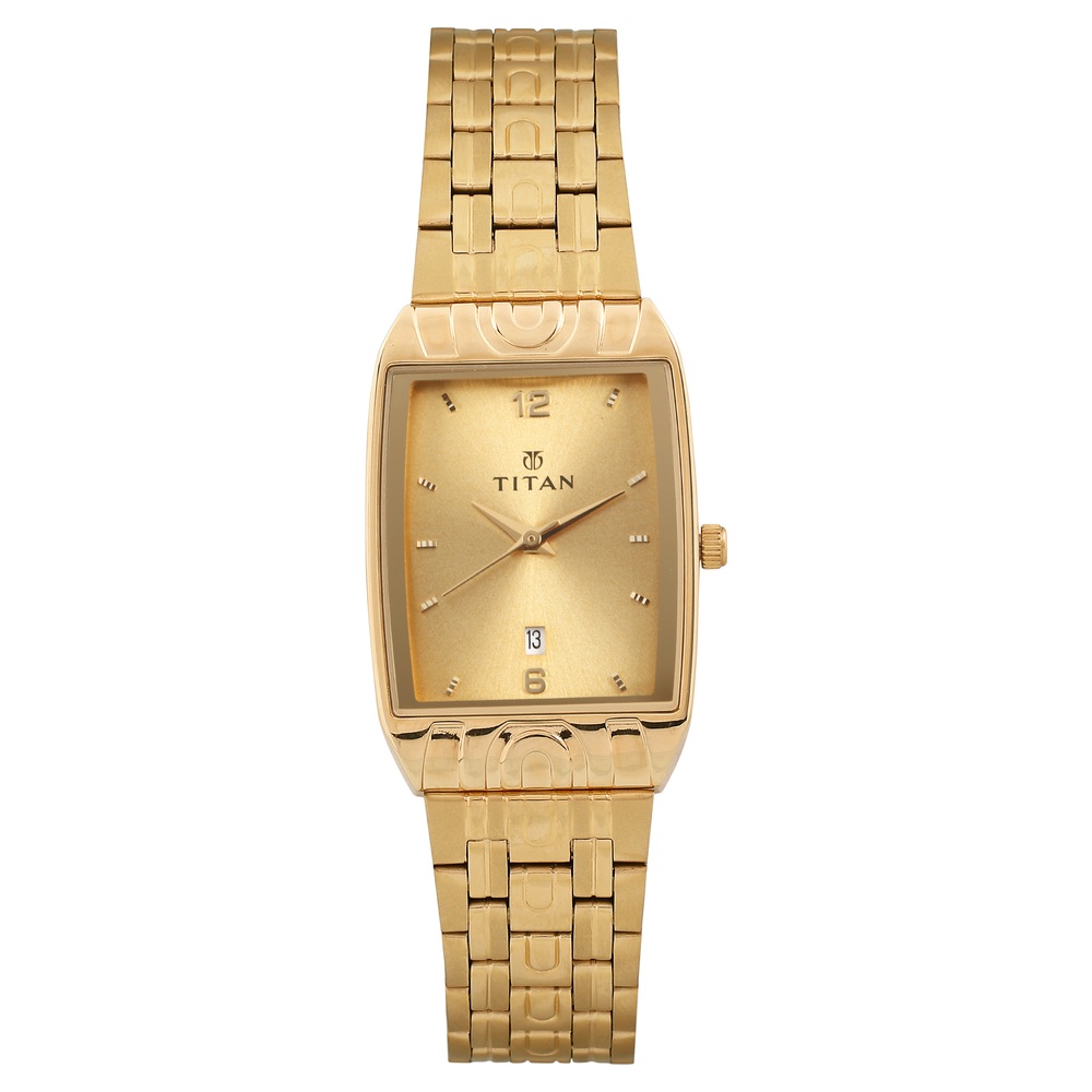 Buy Online Titan Analog with Date Dial Metal Strap watch for Men ...