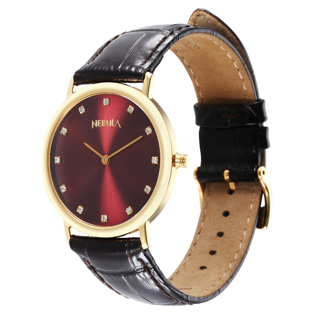 Buy Online Titan Nebula Vintage 18k Gold Analog with Studded Indices ...