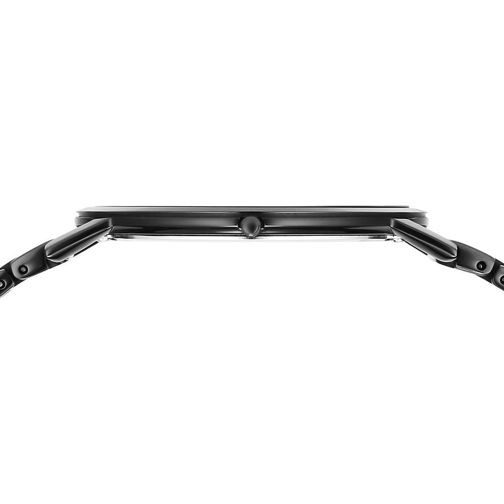 Buy Online Titan Edge Slim Stainless Steel Strap Black Dial Analog ...